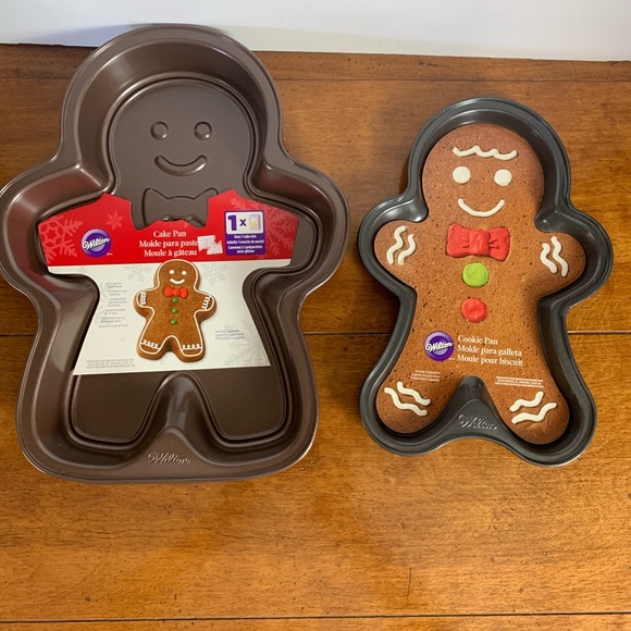 Wilson | Kitchen | Set Of Ginger Bread Man Pans Cake Cookie Pan | Poshmark